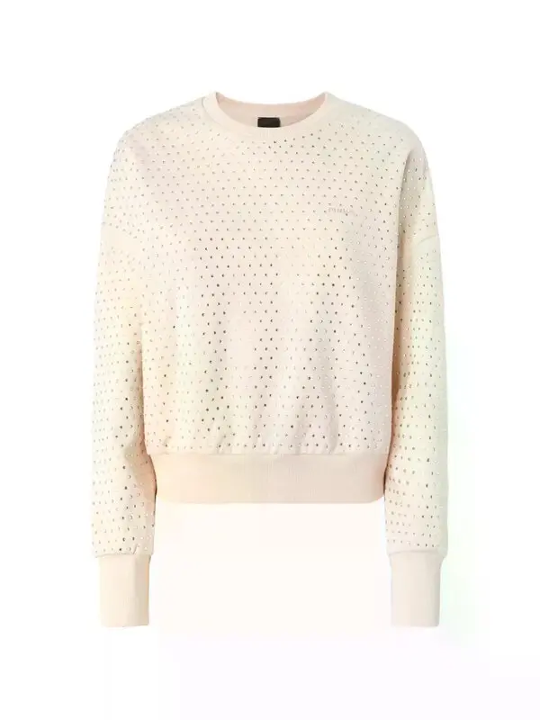Pinko Fully Rhinestoned Fleece Sweater