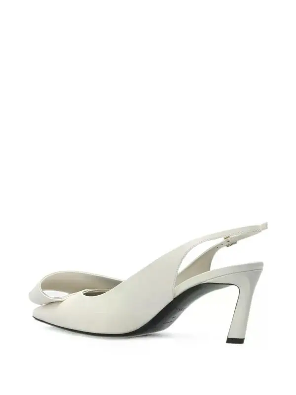 Givenchy Twisted Ribbon Slingbacks Pumps In Leather