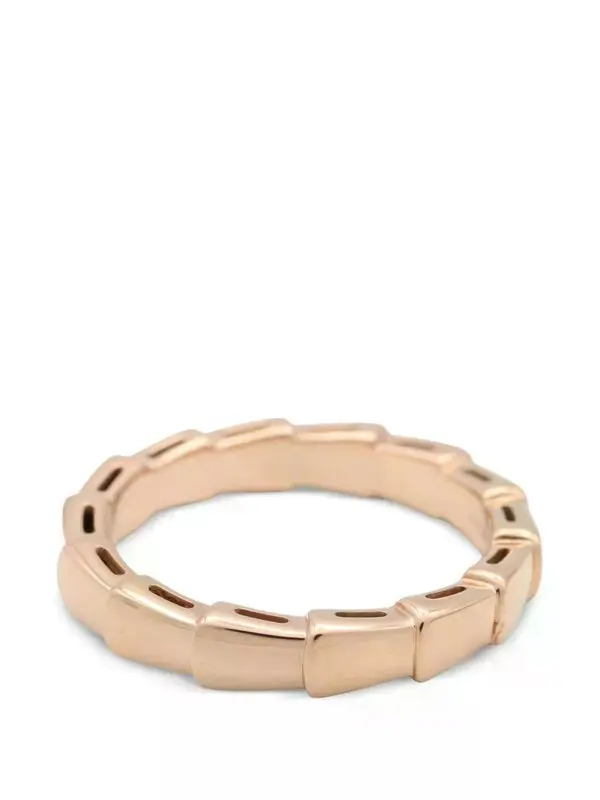 BVLGARI 2010s Serpenti Viper Ring In 18k Rose Gold