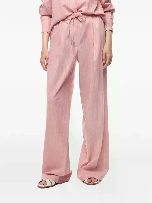 Pinko Striped Trousers With Drawstring Waist