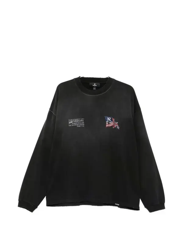 REPRESENT Graphic-print Long-sleeve T-shirt