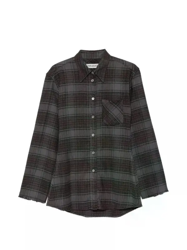 Our Legacy Daisy Checkered Shirt - Grey