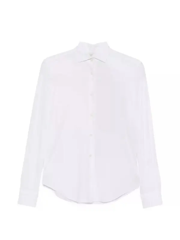 MAZZARELLI Long-sleeve Button-down Shirt - White