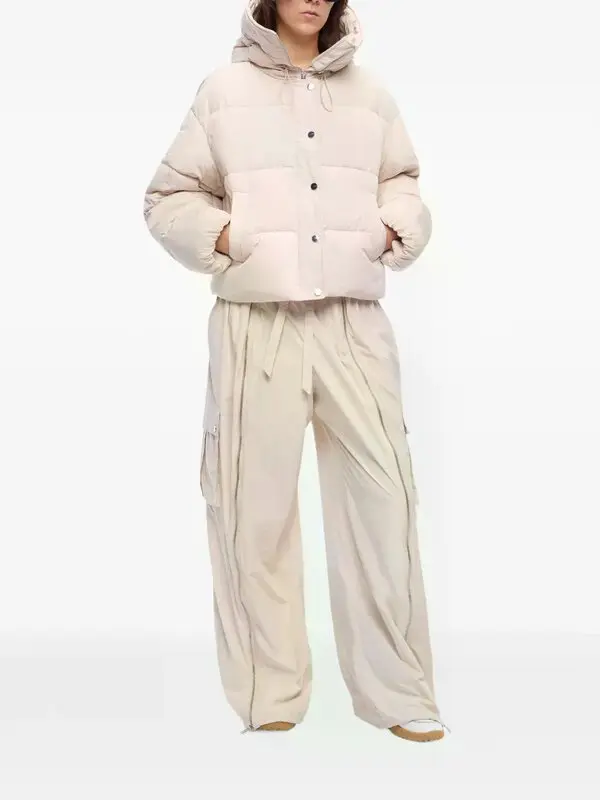 Pinko Down Jacket In Water-repellent Technical Canvas