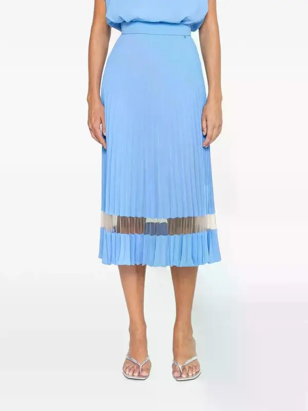 NISSA Pleated Midi Skirt