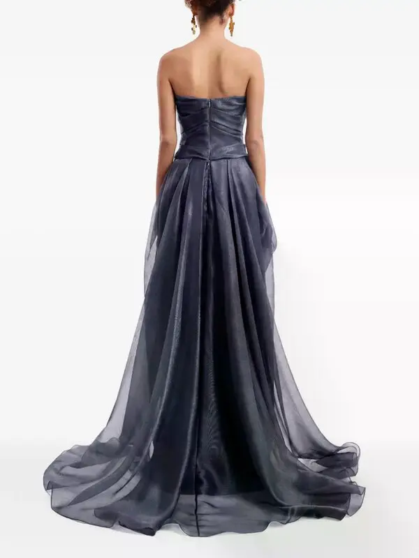 GEMY MAALOUF Strapless Draped Gown