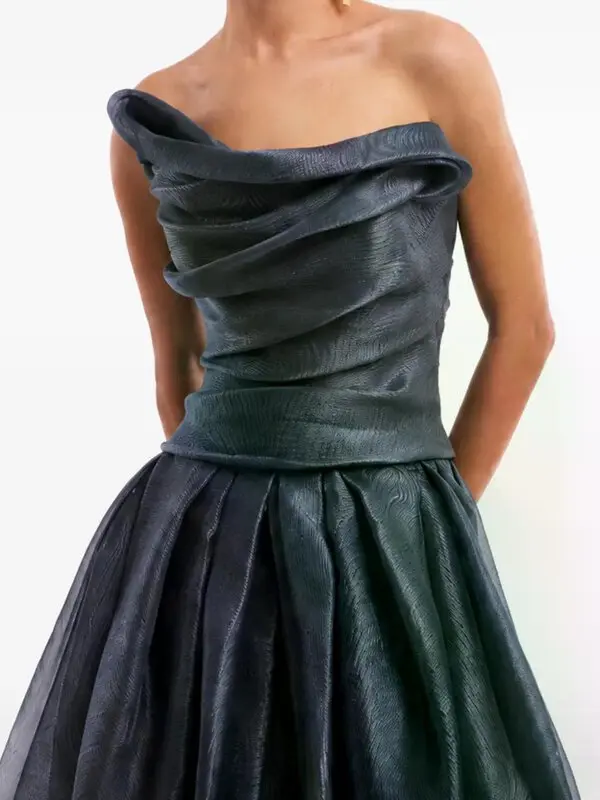 GEMY MAALOUF Strapless Draped Gown