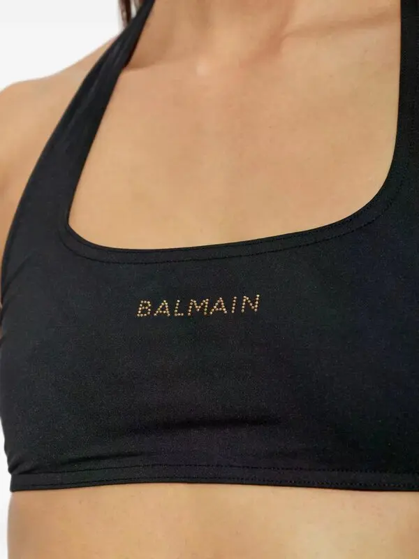 Balmain Logo-embellished Bikini - Black