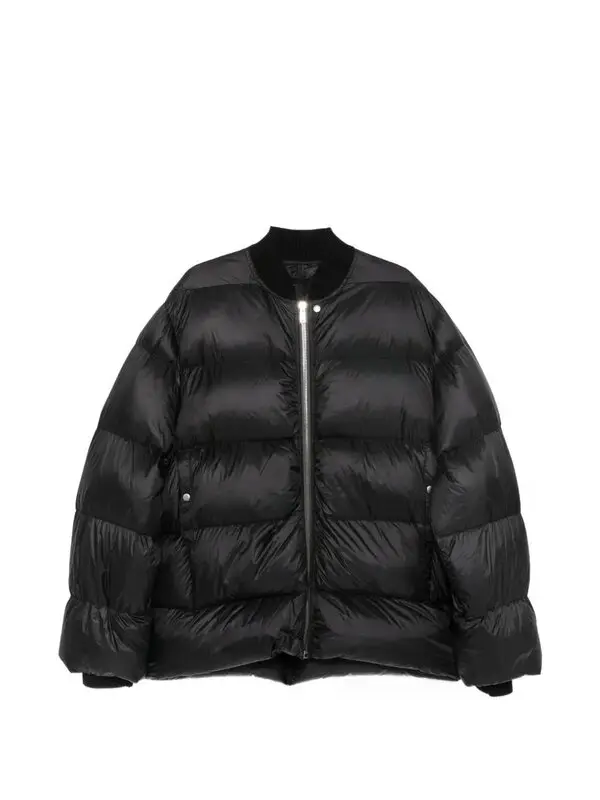 Rick Owens Classic Flight Zip-up Padded Jacket - Black