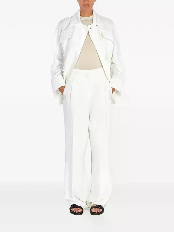 FERRAGAMO Pleated Straight-leg Trousers