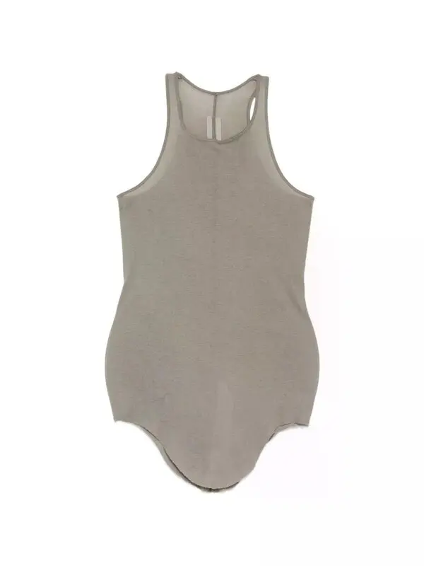 Rick Owens Ribbed Asymmetric Tank Top
