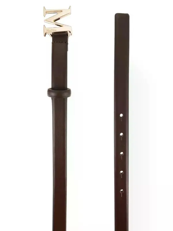 Max Mara Monogram Leather Belt