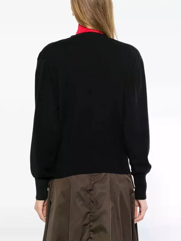 Kenzo Floral-intarsia V-neck Cardigan