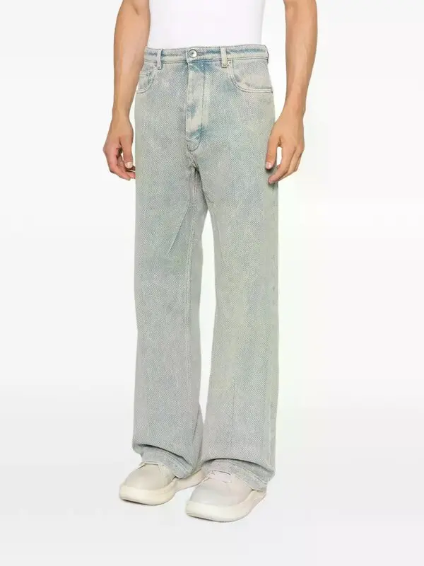 Rick Owens Honeycomb-textured Jeans