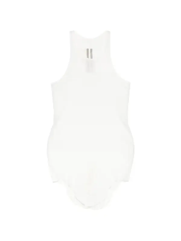 Rick Owens Ribbed Curved-hem Tank Top