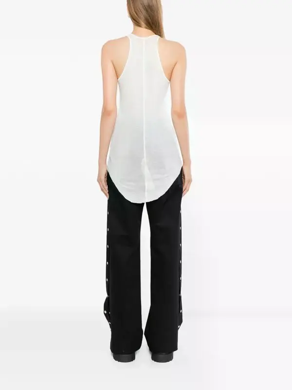 Rick Owens Ribbed Curved-hem Tank Top