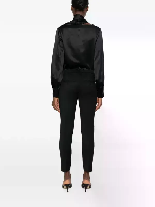 DONDUP Crystal-embellished Slim-fit Trousers