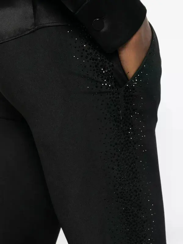 DONDUP Crystal-embellished Slim-fit Trousers
