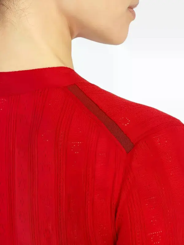 FERRAGAMO Pointelle-knit Button-up Sweater