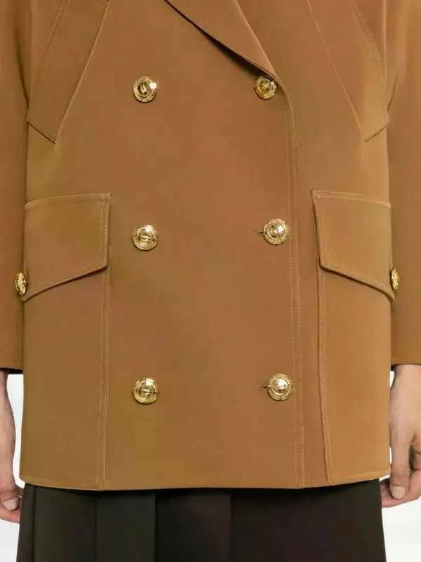 Elisabetta Franchi Double-breasted Epaulette Coat
