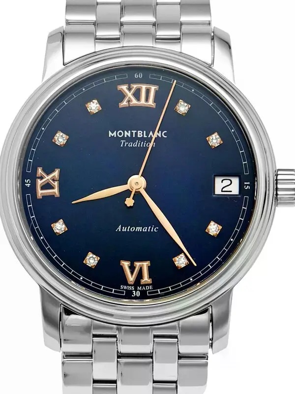Montblanc 2025 Tradition 32mm Watch - Blue