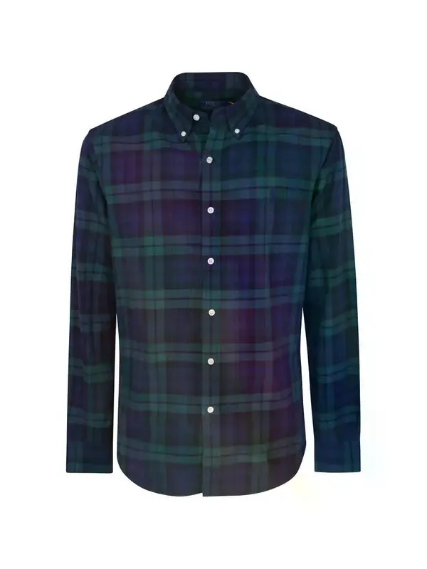 Polo Ralph Lauren Check-print Button-down Shirt - Blue