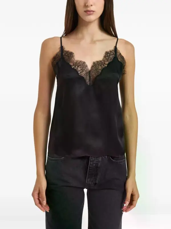 ANINE BING Lace-trim Camisole Top