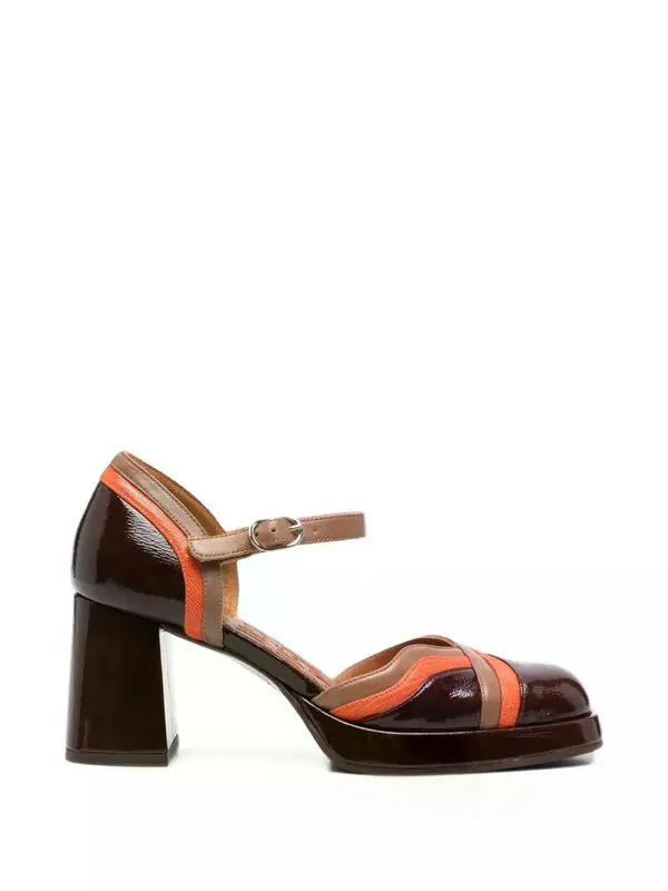 Chie Mihara Kate Panelled Patent Leather Pumps