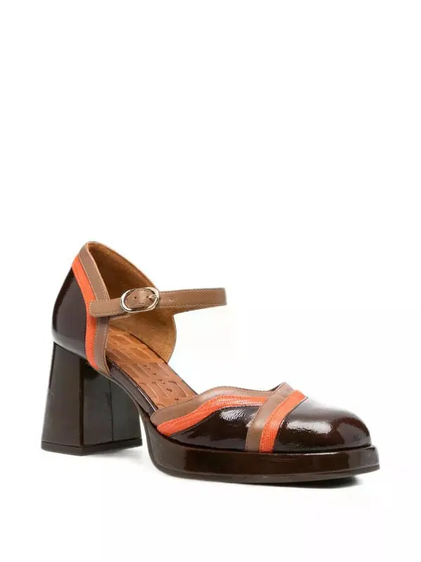 Chie Mihara Kate Panelled Patent Leather Pumps