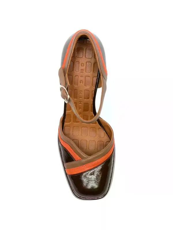 Chie Mihara Kate Panelled Patent Leather Pumps
