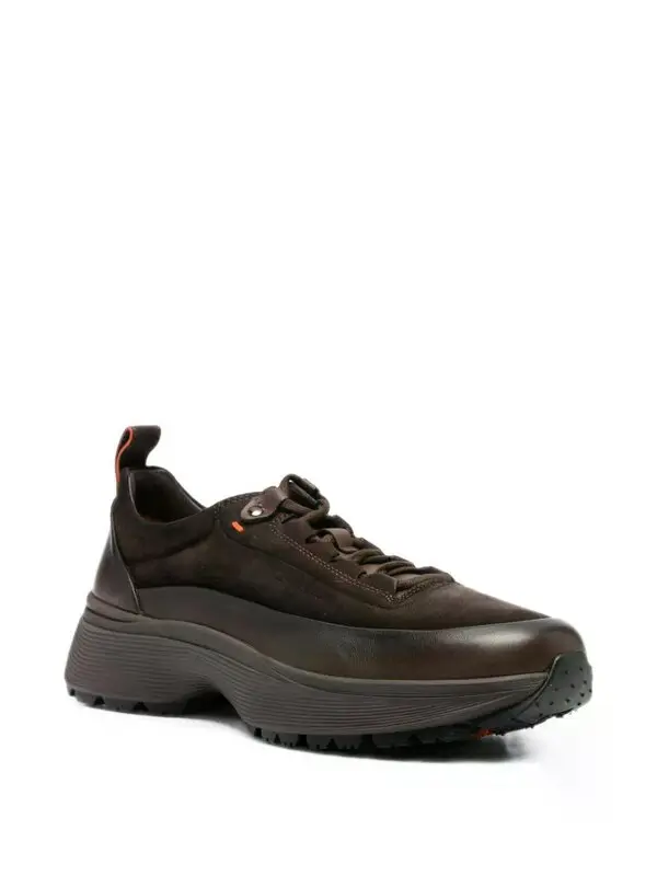 Santoni Panelled Chunky-sole Sneakers