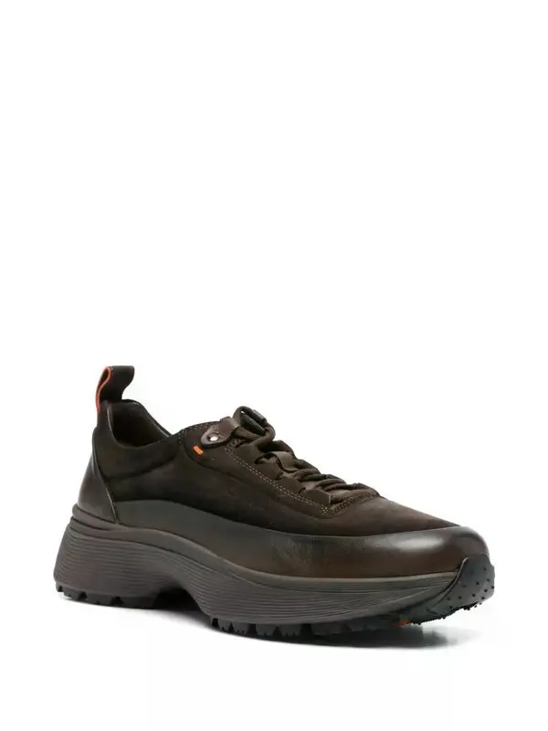 Santoni Panelled Chunky-sole Sneakers