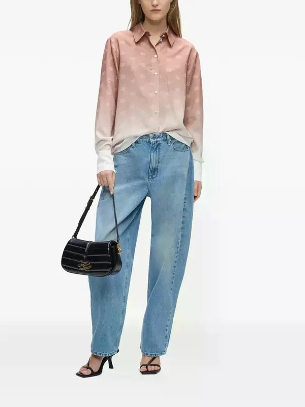 Karl Lagerfeld Printed Fluid Blouse