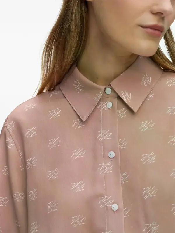 Karl Lagerfeld Printed Fluid Blouse