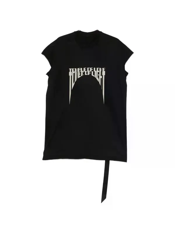 Rick Owens Graphic-print Longline T-shirt - Black