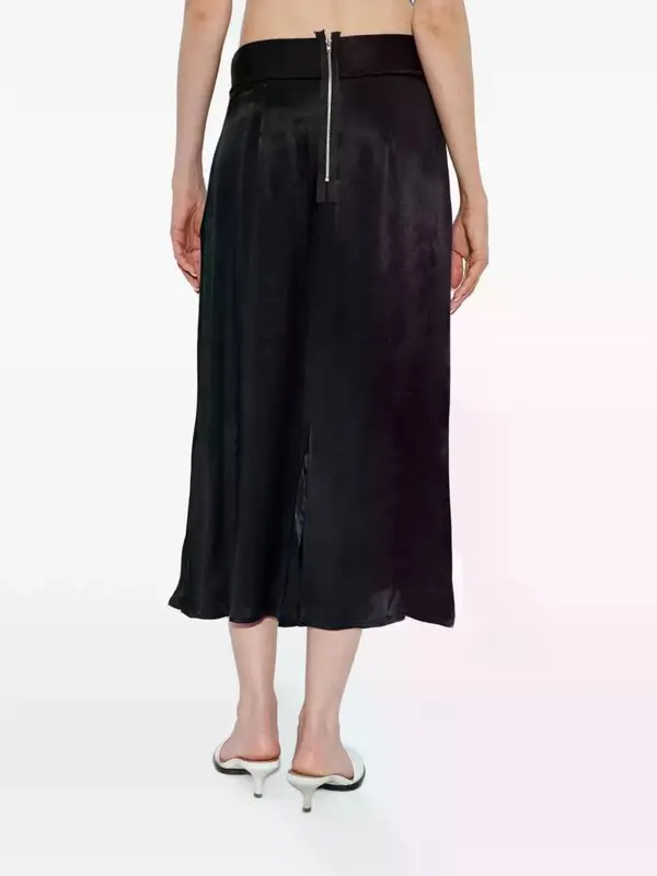 MAISON MARGIELA Washed Silk Satin Midi Skirt