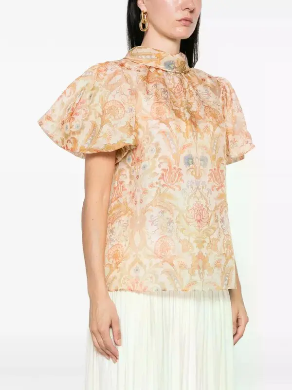 Zimmermann Valiant Floral-print Blouse