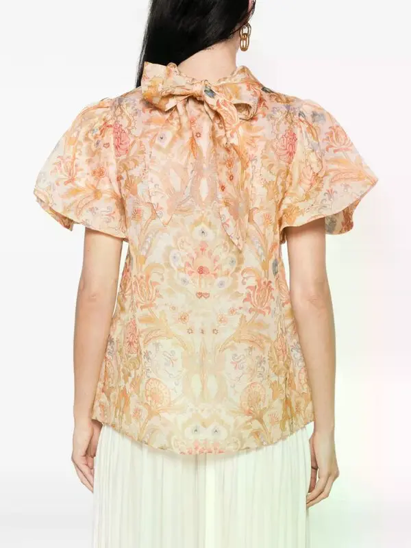 Zimmermann Valiant Floral-print Blouse