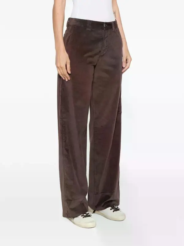 WHITE SAND Corduroy Wide-leg Trousers