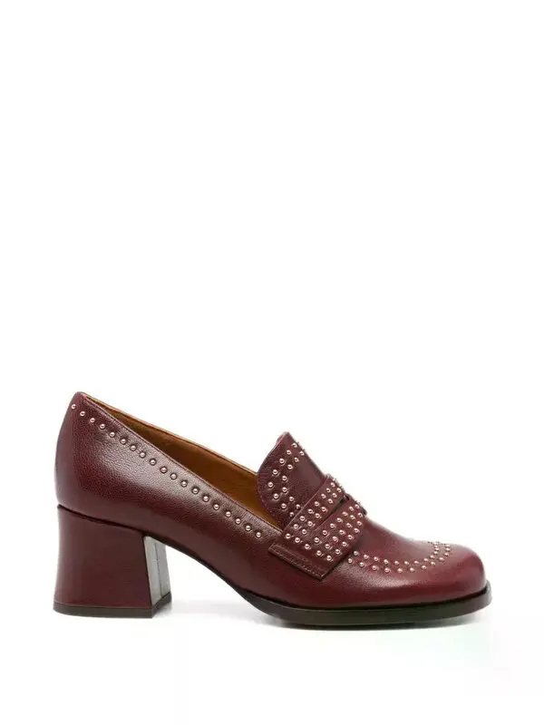 Chie Mihara Taleah Stud-embellished Leather Pumps - Red