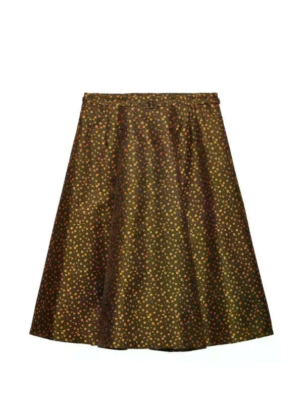 Prada Jacquard Duchesse Skirt