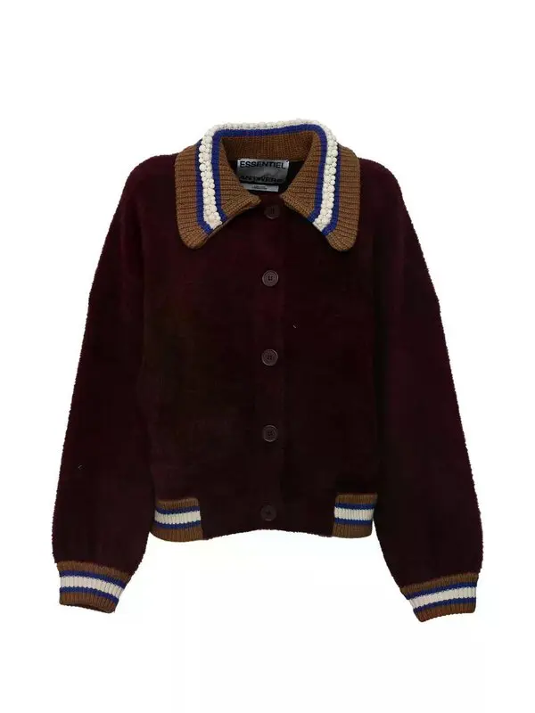 Essentiel Antwerp Contrast-collar Faux-fur Jacket - Brown