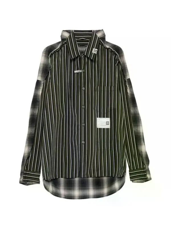 Mihara Yasuhiro Long-sleeve Striped Shirt
