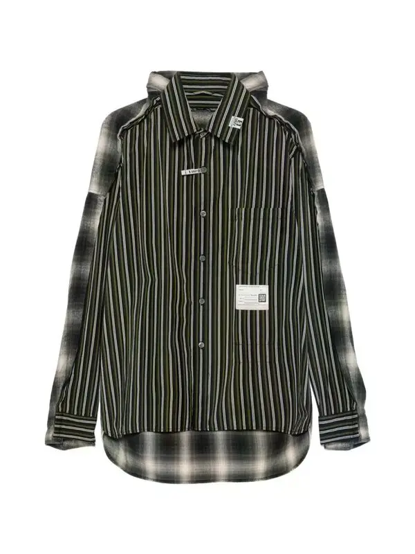 Mihara Yasuhiro Front Back Docking Long Sleeve Shirt
