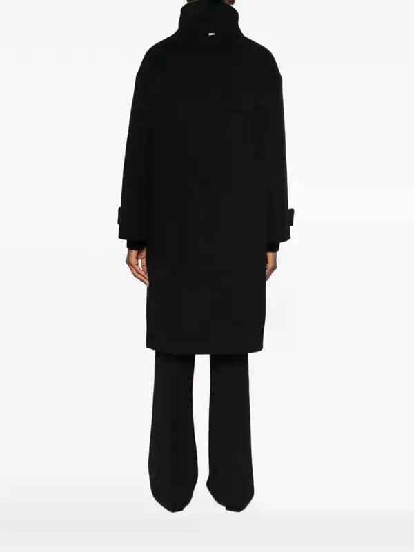 Herno Button-up Funnel-neck Coat