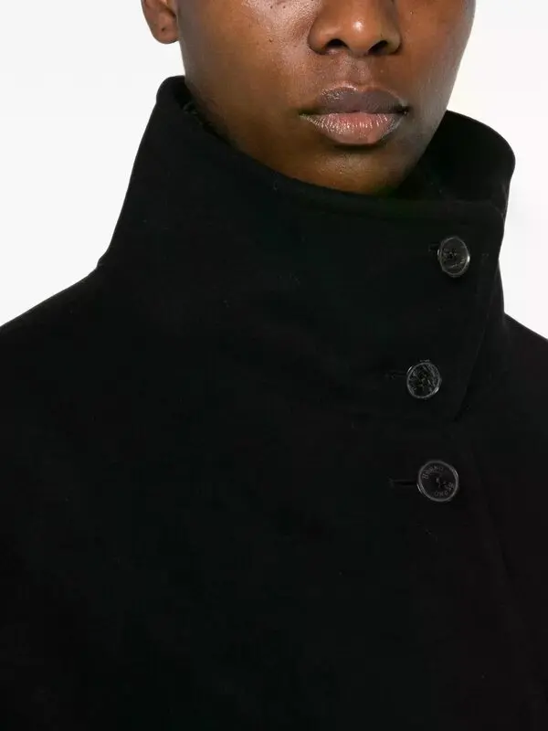 Herno Button-up Funnel-neck Coat