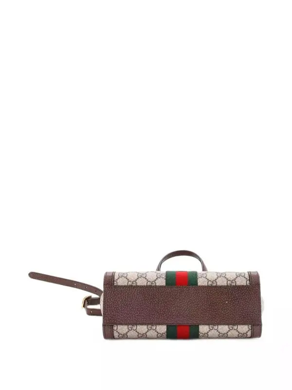 Gucci Ophidia Top Handle Gg Coated Canvas Small Tote Bag