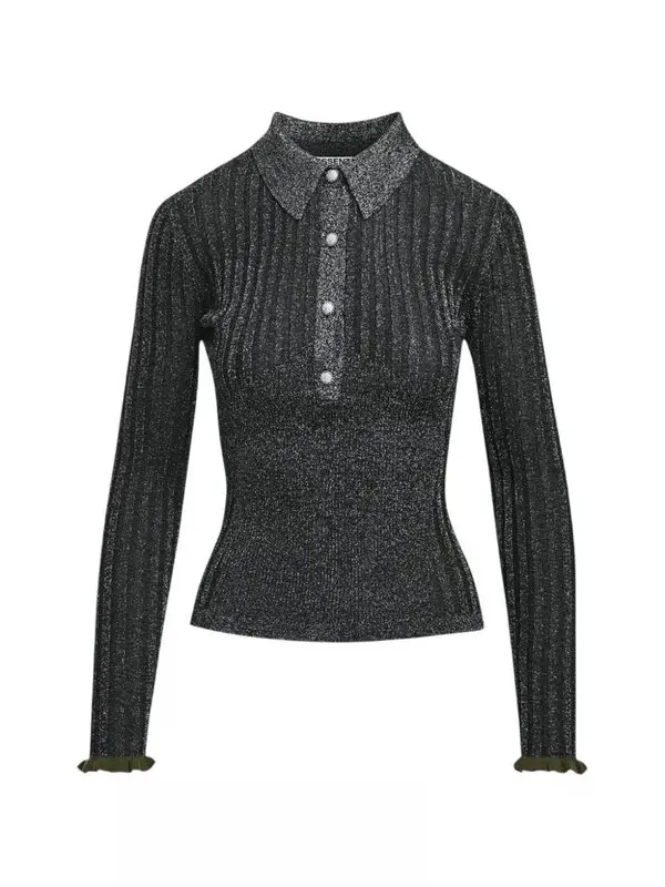 Essentiel Antwerp Ribbed-knit Polo Shirt