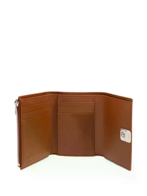 Loewe Anagram Small Vertical Wallet In Calfskin