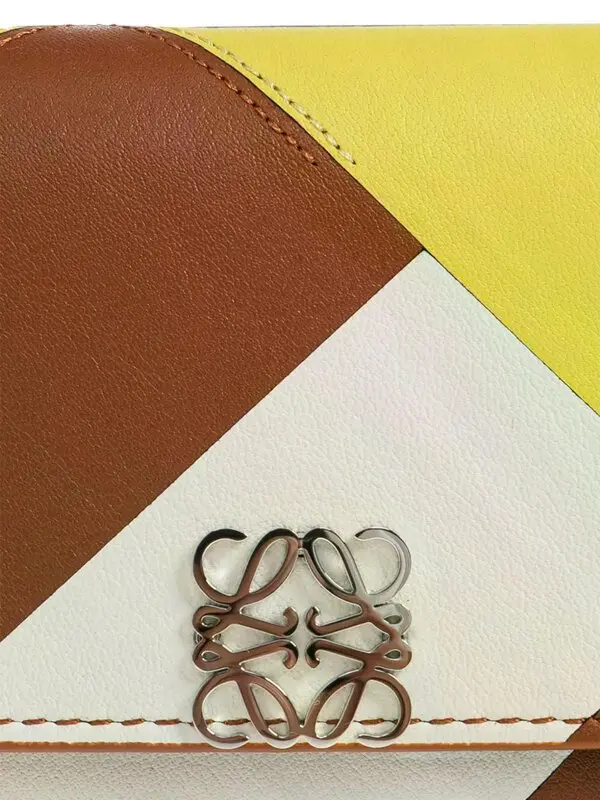Loewe Anagram Small Vertical Wallet In Calfskin